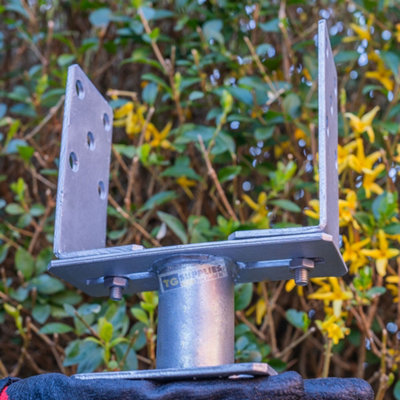 Heavy Duty Hot Dip Galvanised Adjustable 140-200mm Bolt Down Pergola ...