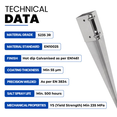 Heavy Duty Hot Dip Galvanised Drive In Post Support - Ground Spike ...