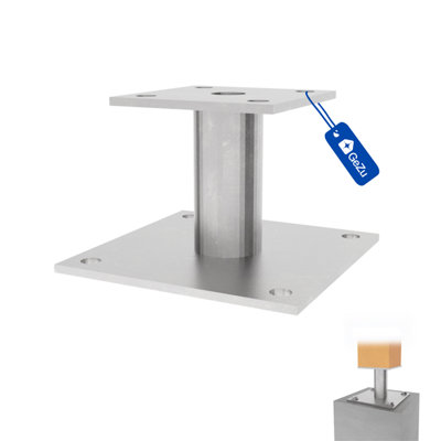 Heavy Duty Hot Dip Galvanised Elevator Bolt Down Pergola Post Support ...