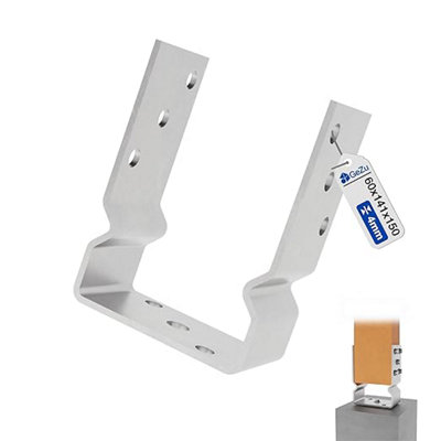 Heavy Duty Hot Dip Galvanised Fence Post Support Bracket - Fence Foot ...