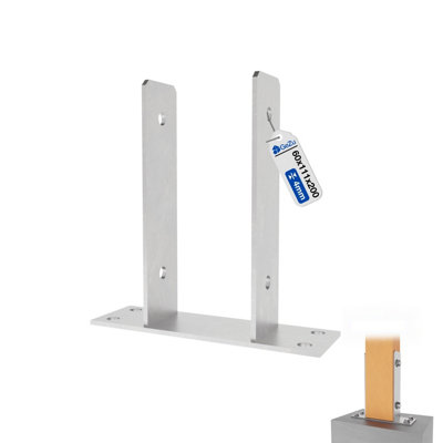 Heavy Duty Hot Dip Galvanised Fence Post Support Bracket - Post Anchor ...