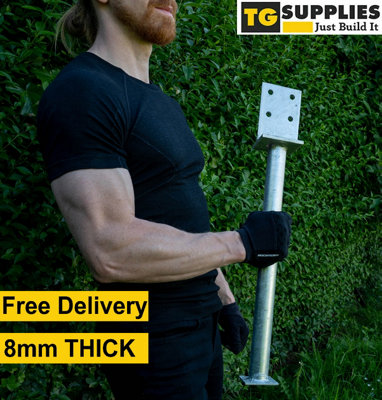 Heavy Duty Hot Dipped Galvanised Concrete In Internal Pergola Post ...