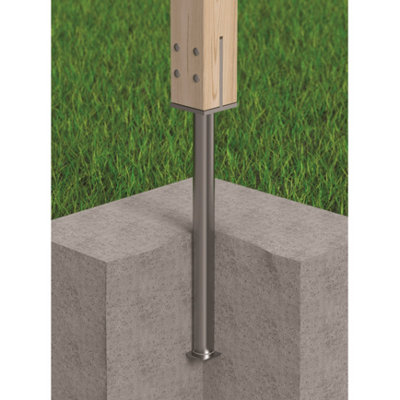 Heavy Duty Hot Dipped Galvanised Concrete In Internal Pergola Post Support - Ground Anchor ...