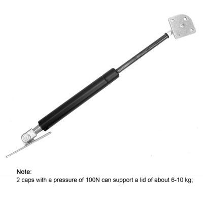 Heavy-Duty Hydraulic Gas Spring, 290mm Length, 100mm Stroke, 100N Force