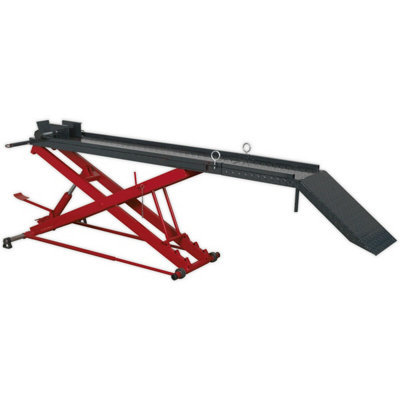 Heavy Duty Hydraulic Motorcycle Lift - 450kg Capacity - Front Wheel ...