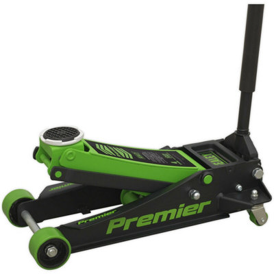 Heavy-Duty Hydraulic Trolley Jack with Twin Pistons - 4000kg Capacity ...