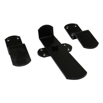Heavy Duty Kick Over Latch - Black (Stable Door Kickover Catch Gate Lock)