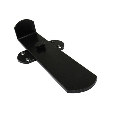 Heavy Duty Kick Over Latch - Black (Stable Door Kickover Catch Gate Lock)