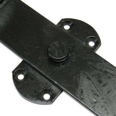 Heavy Duty Kick Over Latch - Black (Stable Door Kickover Catch Gate Lock)