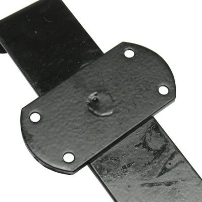 Heavy Duty Kick Over Latch - Black (Stable Door Kickover Catch Gate Lock)