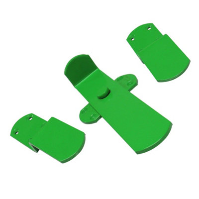 Heavy Duty Kick Over Latch - Green (Stable Door Kickover Catch Gate Lock)