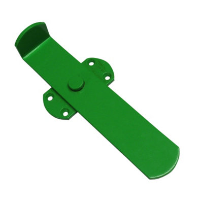 Heavy Duty Kick Over Latch - Green (Stable Door Kickover Catch Gate Lock)