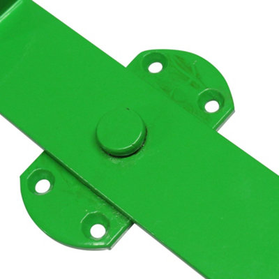 Heavy Duty Kick Over Latch - Green (Stable Door Kickover Catch Gate Lock)