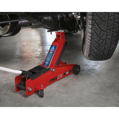 Heavy Duty Long Chassis Trolley Jack with 3000kg Capacity and 432mm Max ...