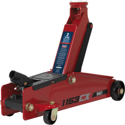 Heavy Duty Long Chassis Trolley Jack with 3000kg Capacity and 432mm Max ...