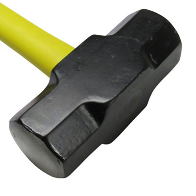 Heavy Duty Lump Sledge Hammer with Fibreglass Handle 7LBS (Long Club ...