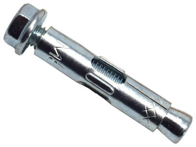 Heavy-Duty M8 x 40mm Hex Nut Sleeve Anchors - 100 Pack for Concrete ...