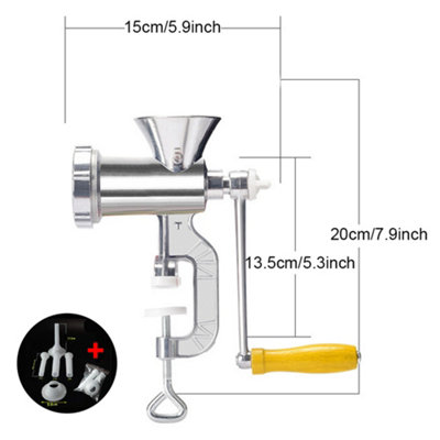 Heavy Duty Manual Sausage Maker Meat Mincer & Grinder Hand Operated ...