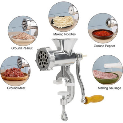Heavy Duty Manual Sausage Maker Meat Mincer & Grinder Hand Operated ...