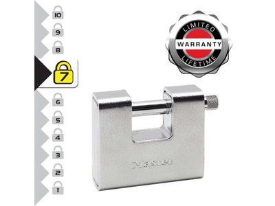 Heavy-Duty Master Lock Armoured 80Mm Zinc Body Shutter Padlock for ...