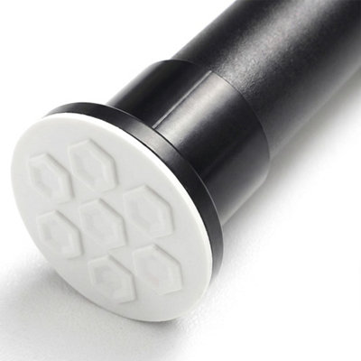 Heavy Duty Matte Black Extendable Shower Curtain Rod 110-160cm, No ...