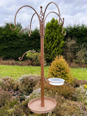 Heavy Duty Metal Bird Feeding Station Garden Feeder Pole Stabilizers ...