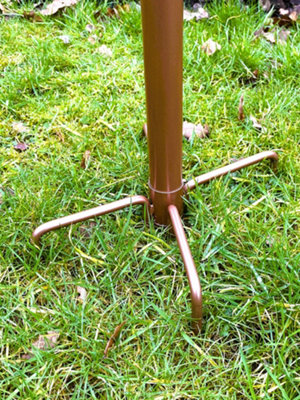 Heavy Duty Metal Bird Feeding Station Garden Feeder Pole Stabilizers ...