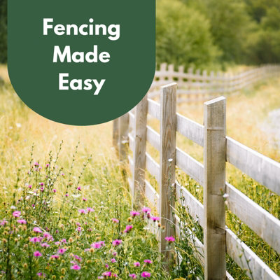 Heavy Duty Metal Fence Post Spike 75mm x 75mm for Soil (75cm Total Length)