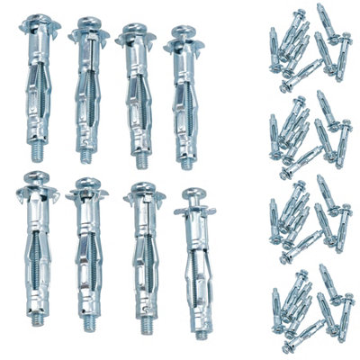 Heavy Duty Metal Plasterboard Cavity Hollow Wall Anchors With Screws ...