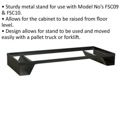 Heavy-Duty Metal Raised Floor Stand for Flammable Storage Cabinets