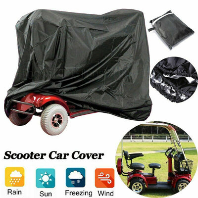 Heavy Duty Mobility Scooter Cover Dust UV Protection Black 145 60 150
