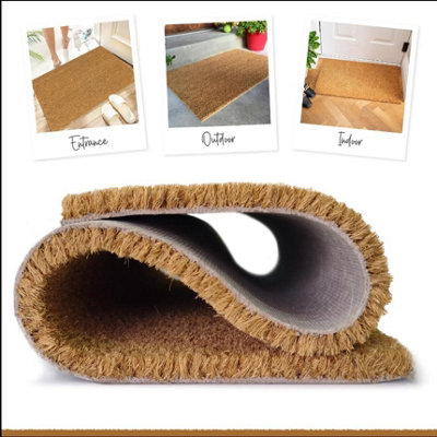 Heavy Duty Natural Coconut COIR Foyer Lobby Reception Entrance Door Mat ...