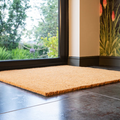 Heavy Duty Natural Coconut Coir Matting Indoor Outdoor Use 2m Width ...