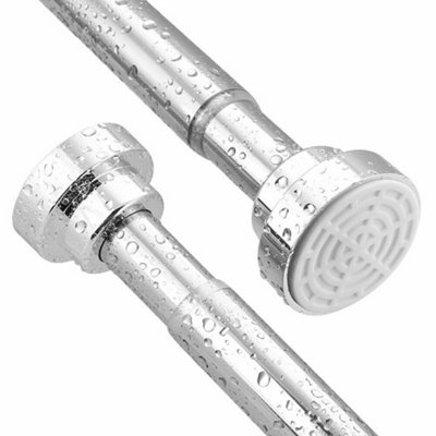 Heavy Duty No-Drill Extendable Telescopic Shower Curtain Rod 55-85cm