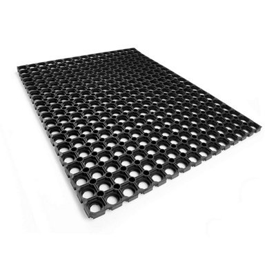 Heavy Duty Non Slip Large Rubber Ring Door Carpet Mat Outdoor Entrance ...