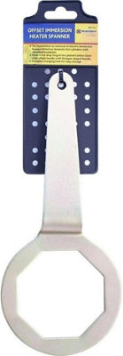 Heavy Duty Offset Immersion Heater Spanner Tool Octagon Head Hanging Hole