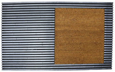 Heavy Duty Painted Rubber & Coir Mat with Non-Slip Rubber Backing Ideal ...