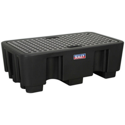 Heavy-Duty Polyethylene Barrel Bund - 1300 x 750 x 440mm for 2 x 205L Drums