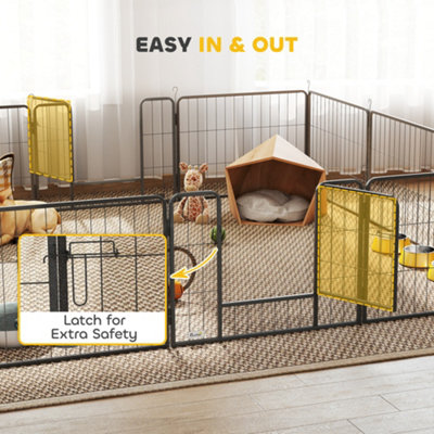 Heavy Duty Puppy Play Pen, 12 Panels Pet Exercise Pen, for Indoors ...