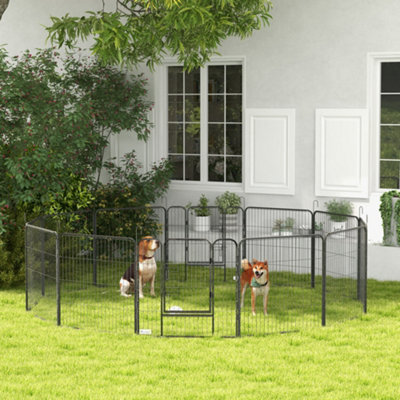 Heavy Duty Puppy Play Pen, 12 Panels Pet Exercise Pen, for Indoors ...
