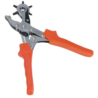 Heavy Duty Revolving Leather Punch Plier Pliers Belts Textiles Canvas