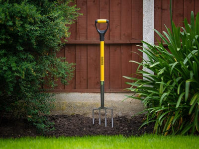 Heavy-Duty Roughneck Digging Fork for Soil Aeration and Gardening