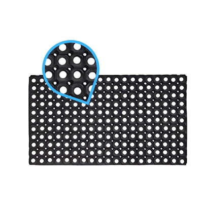 Heavy Duty Rubber Ring Hollow Mats - Weather-Resistant Safety Mat - Non ...