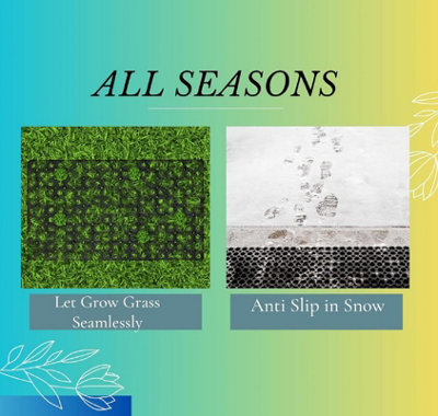 Heavy Duty Rubber Ring Hollow Mats - Weather-Resistant Safety Mat - Non ...