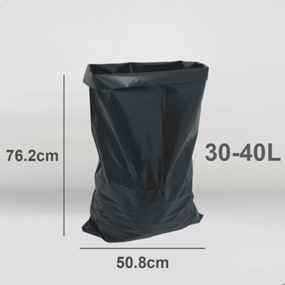 Heavy Duty Rubble Sacks - Black - 508 x 762mm | DIY at B&Q