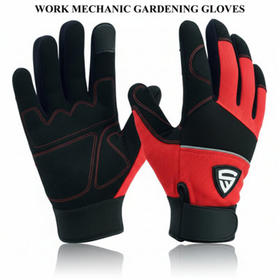 Heavy Duty Safety Work Gloves for Hand Protection Mechanic Gardening ...