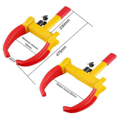 Heavy Duty Security Wheel Clamp Clamps Locks for Caravan Car Van ...