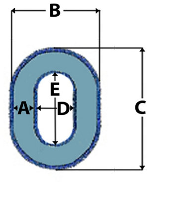 Heavy Duty Short Link Lifting Chain 8MM 2T (Grade 80 Side Welded Sling ...