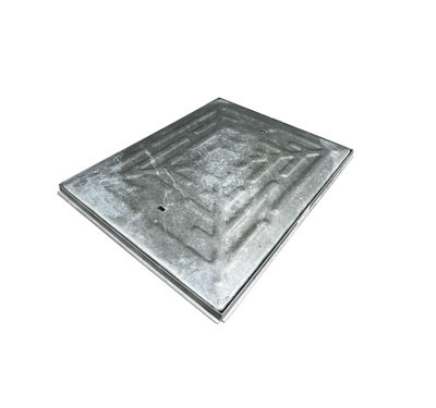 Heavy Duty Solid Top Manhole Cover & Frame 600mm x 450mm Overall Size ...