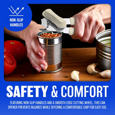 Heavy Duty Stainless Steel Tin Opener Can Magnetic Kitchen Easy Grip ...